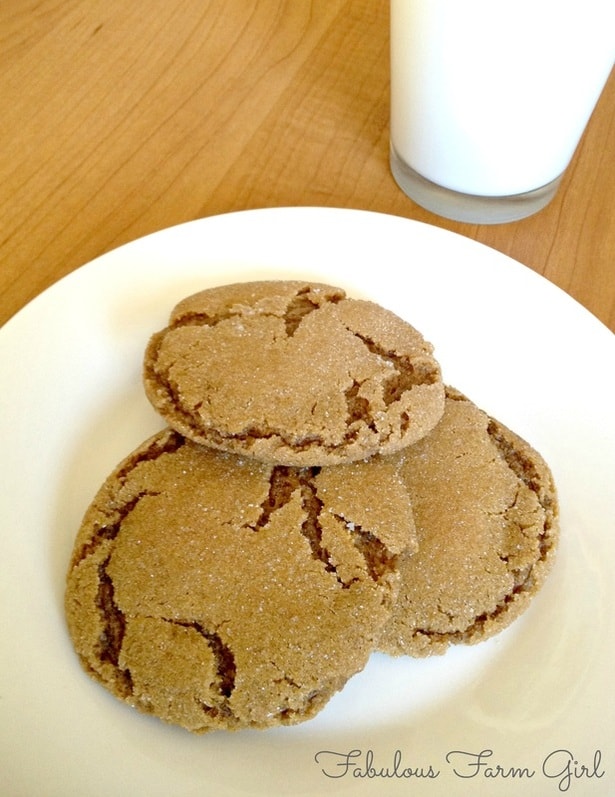 Brown Butter Gingerbread Cookies | Fabulous Farm Girl